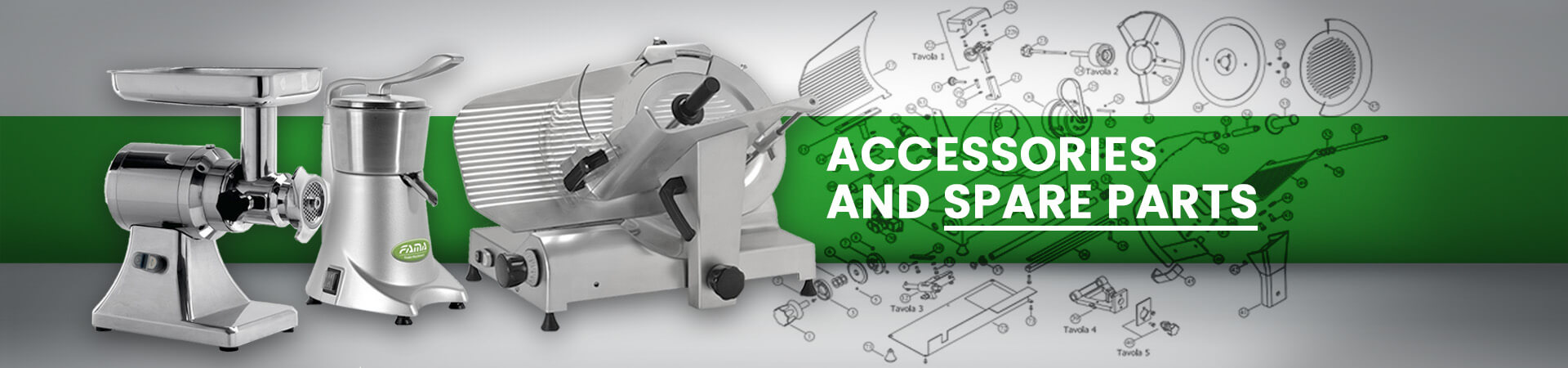 Fimar Forcar and Fama professional spare parts and accessories